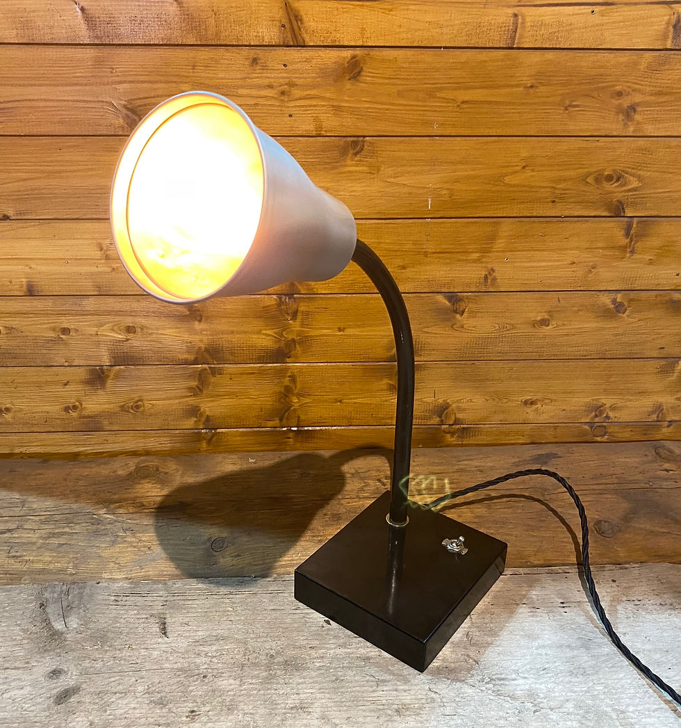 1950's Mid Century Laboratory Task Lamp by Griffin & George Ltd | Blue ...