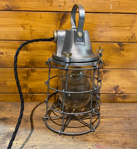Rare 1940's Vintage British Military Explosion Proof Inspection Lamp ...