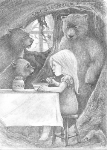 'Goldilocks' Original Drawing | vic-website-2017