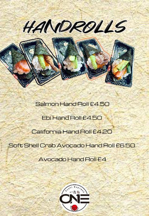 Menu | Onesushi.co.uk