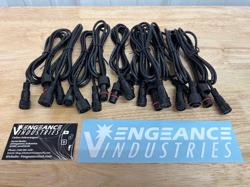 RGBW 5' Extension Wires | Vengeance Industries