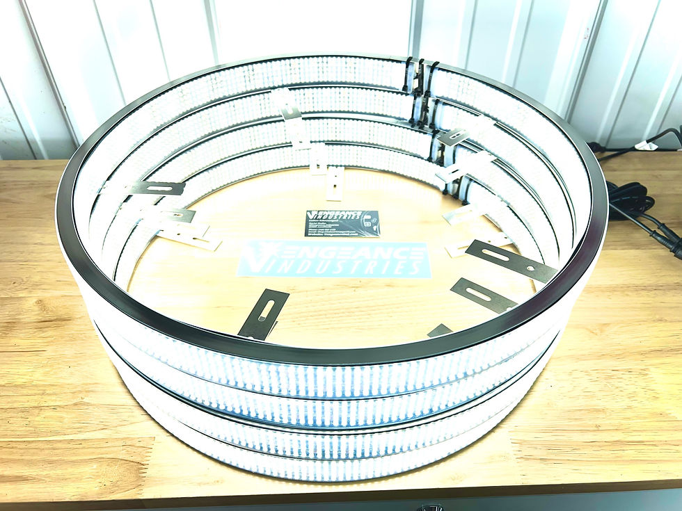 10 Row Pure White Wheel Lights | Vengeance Industries