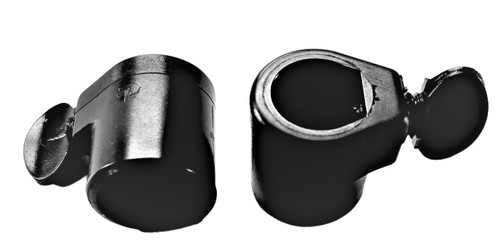 Plastic 19mm Outside Diameter Adjustable Pole Clamps 2 pack ...