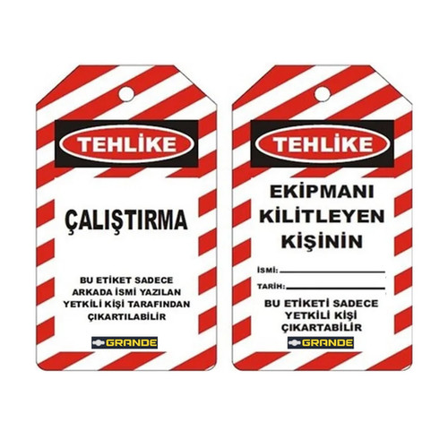 EKED Kilitleme Etiketi (GL-LT02-TR) - Güvenli ve Dayanıklı Çözüm | Baseris