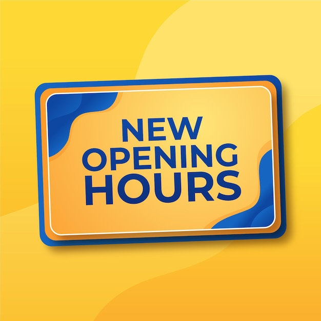 New Opening Hours