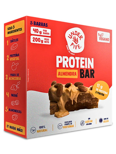 Barra de Proteína sabor Almendra | Under Five (5 unid.) | $5990
