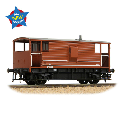 38-977 LMS 20T Brake Van BR Bauxite (Early) | Battlefield Models