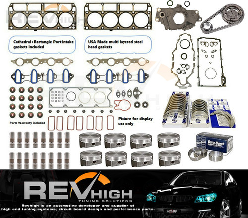 Rebuild kit for Holden 6.0L L77 L98 L76 LS2 V8 Pistons Gaskets Rings ...