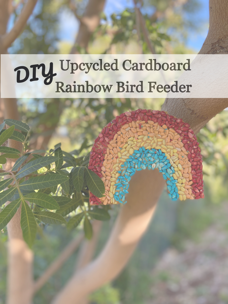 DIY Upcycled Cardboard Bird Feeder