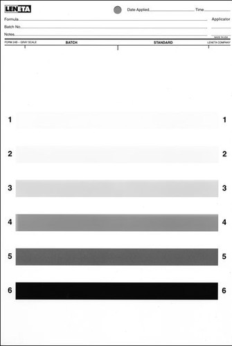 Form 24B Gray Scale Chart | H.J.Unkel Thailand