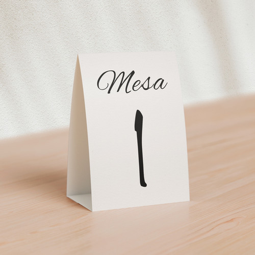 Números de mesa Elite (papel texturizado) | WPrints