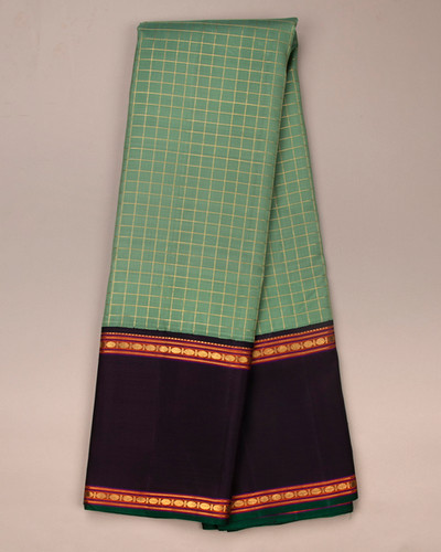 Korvai Kanjivaram - Elakkai and brown | Sthree Creatives