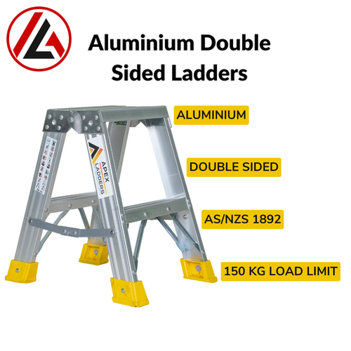 Aluminium Double Sided Step Ladder | Aussie Ladders