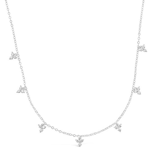 Sterling Silver Cubic Zirconia Choker Necklace 149665 | bitter-sweet-online