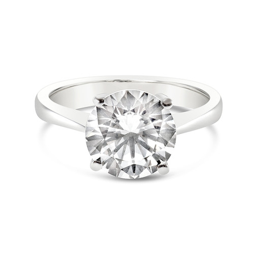 Sterling Silver Cubic Zirconia Solitaire Ring 118063 | bitter-sweet-online