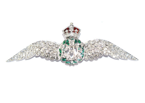 Large Diamond Art Deco RAF Brooch c.1940 | Thomas Glover