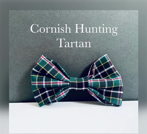 Cornish Hunting Tartan Dog bow Tie | cornish-dog-wear