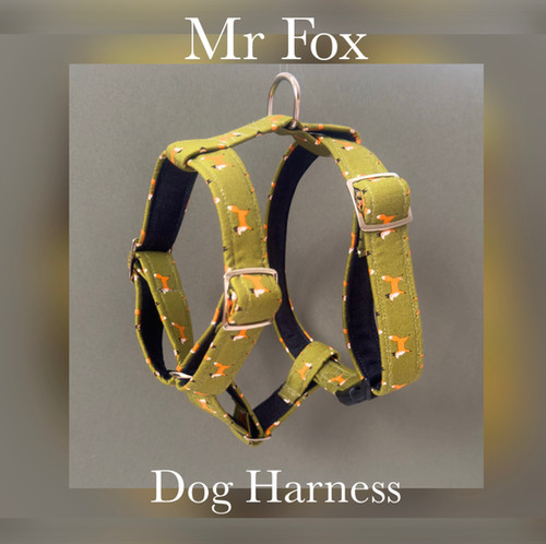 Mr Fox Dog Harness | cornish-dog-wear