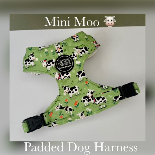 Mini Moo Padded Dog Harness | cornish-dog-wear
