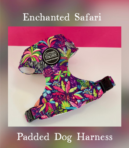 Enchanted Safari Padded Dog Harness | cornish-dog-wear