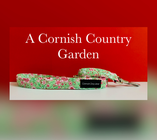 A Cornish Country Garden Dog Lead | cornish-dog-wear