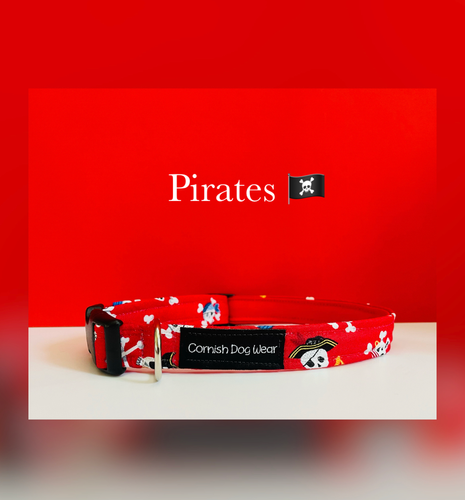 Pirates Dog Collar | cornish-dog-wear