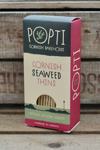 Popti Cornish Seaweed Thins - 120g | Cornish Farm Shop
