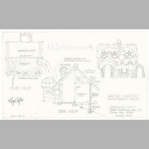 Printed Copy of Hansel and Gretel Plans, Signed by Roger Tofte ...