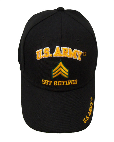 U.S. Army SGT Retired Cap - Black | Windcatcher