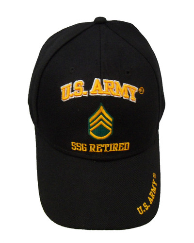 U.S. Army SSG Retired Cap - Black | Windcatcher