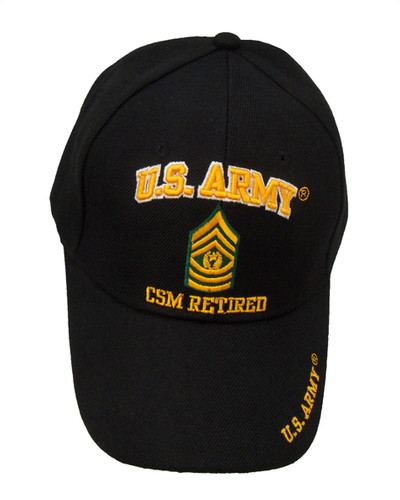U.S. Army CSM Retired Cap - Black | Windcatcher