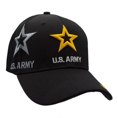 Army Logo Shadow Cap - Black | Windcatcher