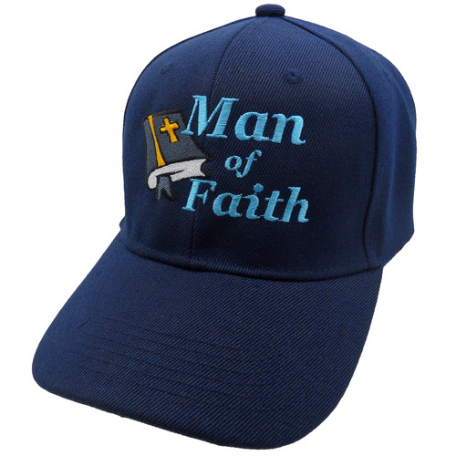 Man of Faith Cap - Navy Blue (6 Pieces) | Windcatcher