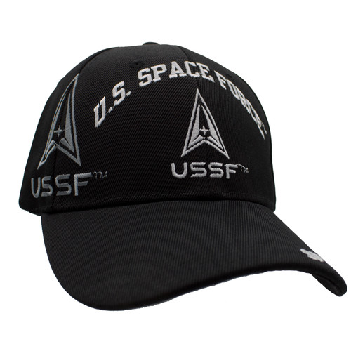 U.S. Space Force Logo Shadow Cap - Black | Windcatcher