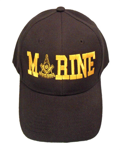 Marine Past Master Cap - Black (6 Pieces) | Windcatcher