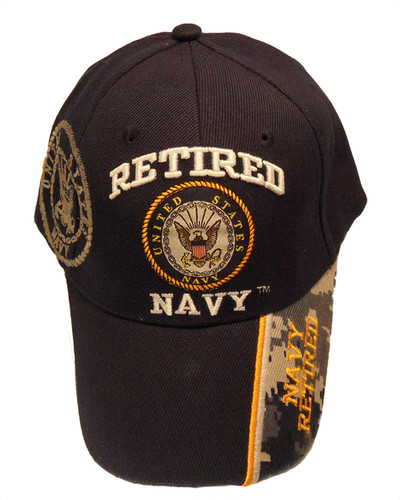 Retired Navy Emblem Shadow Cap - Navy Blue | Windcatcher