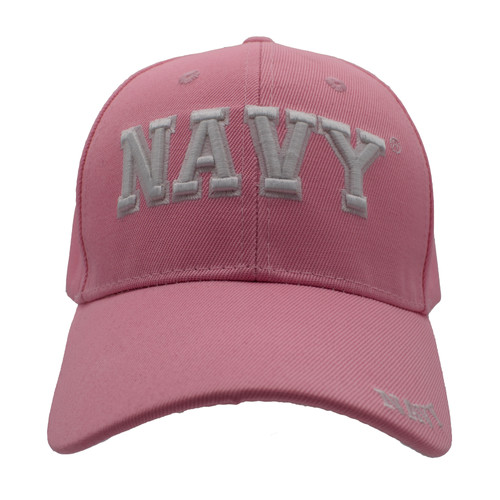 Navy Block Letter Cap - Pink | Windcatcher