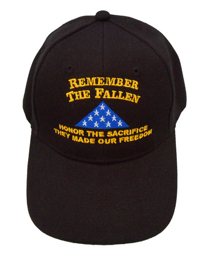 Remember The Fallen Memoriam Cap - Black (6 Pieces) | Windcatcher