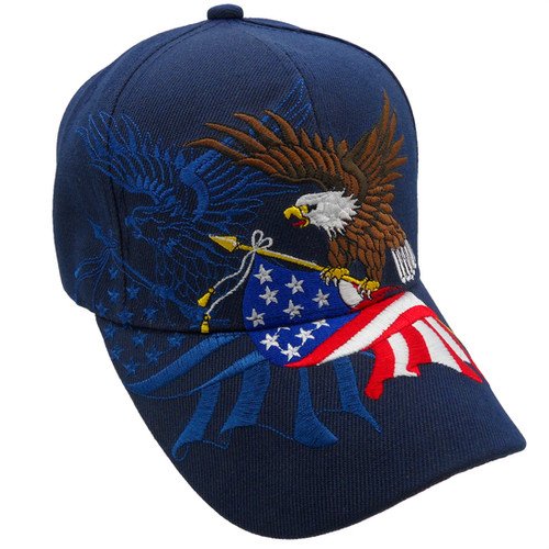Flying Eagle U.S. Flag Cap - Navy Blue | Windcatcher
