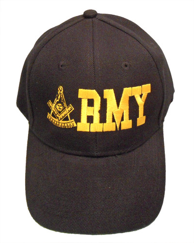 Army Past Master Cap - Black (6 Pieces) | Windcatcher