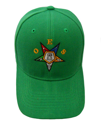 OES Order Of The Eastern Star Cap - Kelly Green (6 Pieces) | Windcatcher