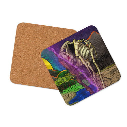 Desert Distortion Cork-back Coaster | Bone Haus Brewing