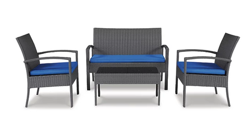 Alayna Wicker 4-Piece Seating Set | Dorsett Furniture
