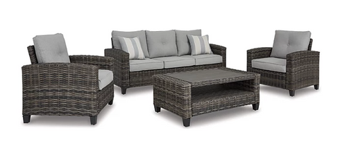 Brooke 4 Piece Conversation Set | Dorsett Furniture