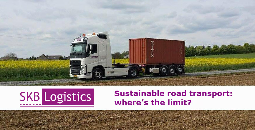 Sustainable container road transport: where's the limit?