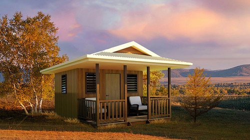 beach bungalow modular home prefab house wather wooden