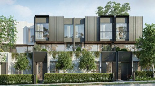 prefab townhouse affordable housing with metal garage building kit