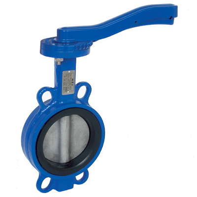 754404 BUTTERFLY VALVE, Wafer Type, Cast Iron, DIN ISO5752 S-20, DN100 ...