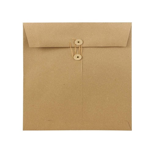 470426 ENVELOPES; Kraft Paper Envelope with Sealing String, Expandable ...