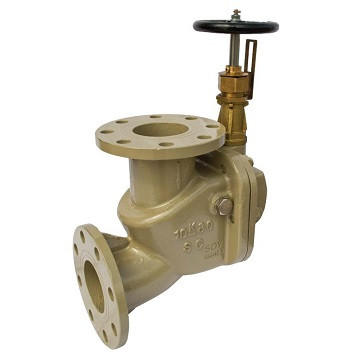 754256 STORM VALVE ANGLE TYPE ; WITH HANDLE; JIS 150 mm | shipstore